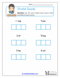 Blending And Segmenting Worksheets For Kindergarten - FreeWorksheets.Com
