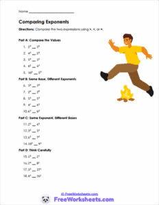 Exponents Worksheets - FreeWorksheets.Com