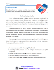 Grade 10 Reading Comprehension Worksheets | Analysis & Synthesis