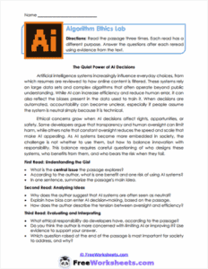 Grade 11 Reading Comprehension Worksheets - FreeWorksheets.Com