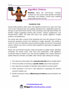 Grade 11 Reading Comprehension Worksheets - FreeWorksheets.Com