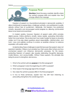 Grade 11 Reading Passages Worksheets - FreeWorksheets.Com