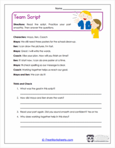 Fluency Worksheets For Grade 3 - FreeWorksheets.Com