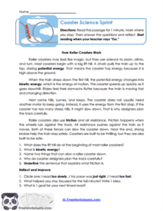 Grade 4 Fluency Worksheets | Reading Rate & Expression