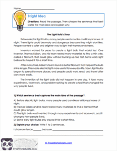 Grade 4 Reading Comprehension Worksheets - FreeWorksheets.Com