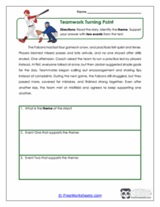Teamwork Turning Point Worksheet - FreeWorksheets.Com