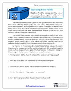 Grade 6 Reading Comprehension Worksheets - FreeWorksheets.Com