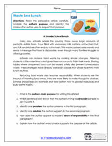 Grade 7 Reading Comprehension Worksheets | Analysis - FreeWorksheets.Com