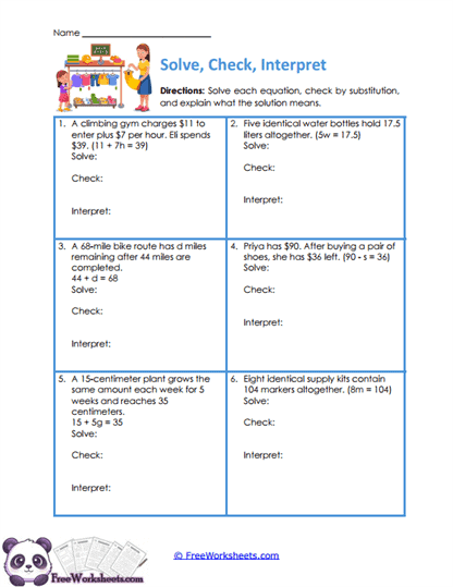 Complete Solutions Worksheet - FreeWorksheets.com