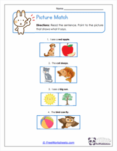Kindergarten Reading Comprehension Worksheets - FreeWorksheets.Com