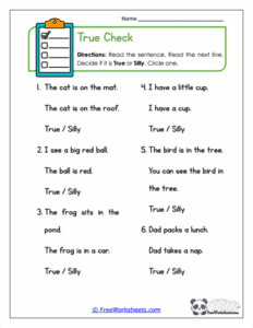 Kindergarten Reading Comprehension Worksheets - FreeWorksheets.Com
