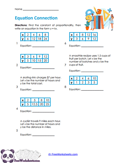 Equation Rules Worksheet - FreeWorksheets.com