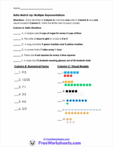 Ratios, Rates, and Proportions Worksheets - FreeWorksheets.Com