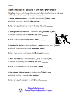Solving Unit Rate Problems Worksheets - FreeWorksheets.Com