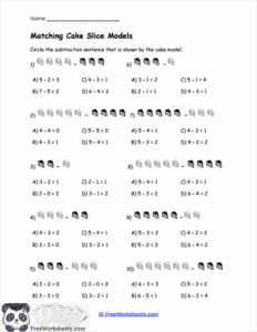 Understand Subtraction Worksheets For Grade 1 - FreeWorksheets.Com